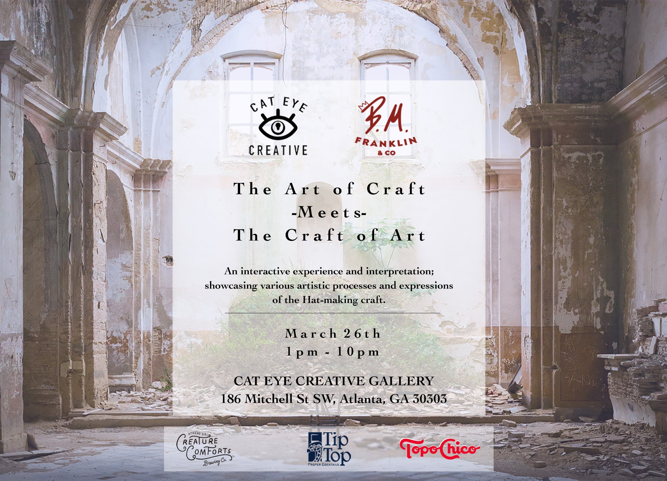 UPCOMING EXHIBITIONS — CAT EYE CREATIVE