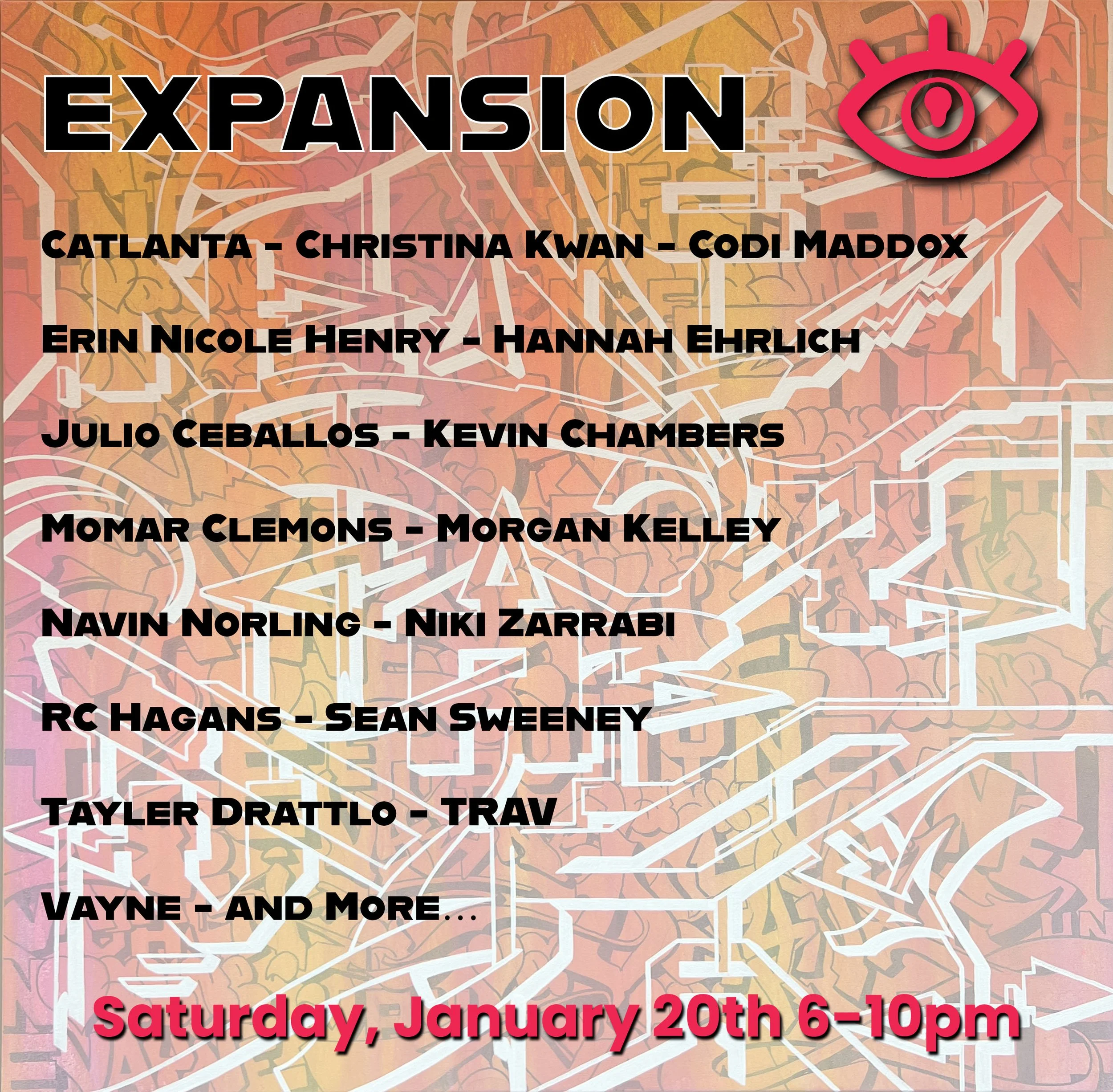 UPCOMING EXHIBITIONS — CAT EYE CREATIVE