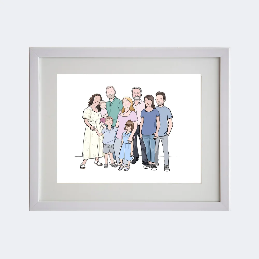 Family Portrait Illustration