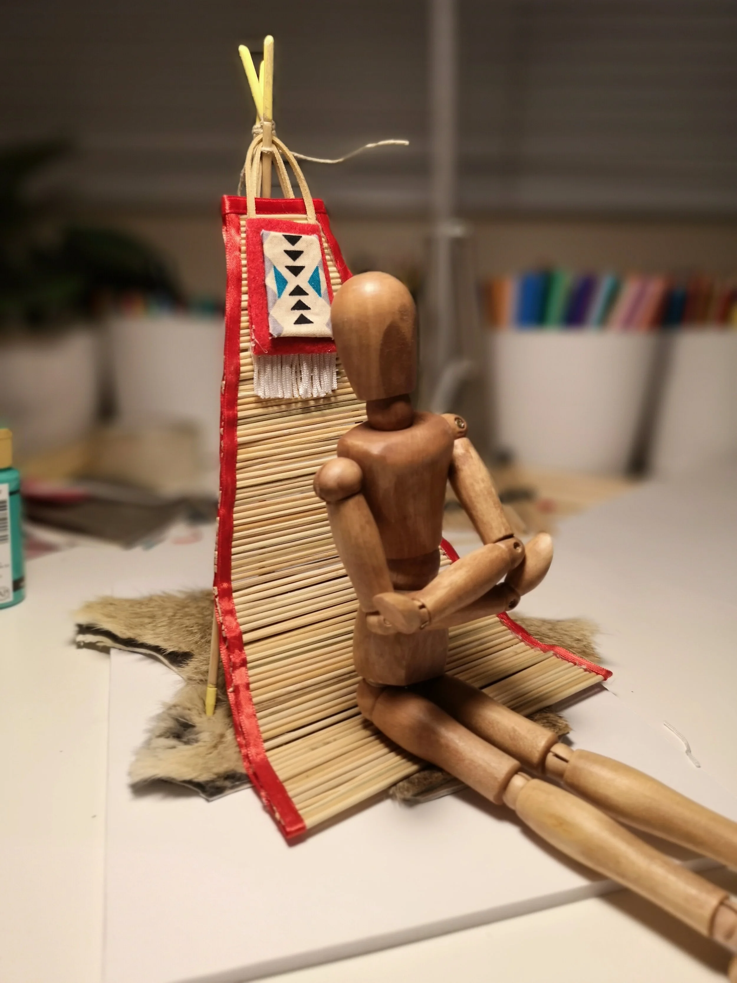 Miniature Tipi Backrests with artist Lance Cardinal — SOULFLAME ...