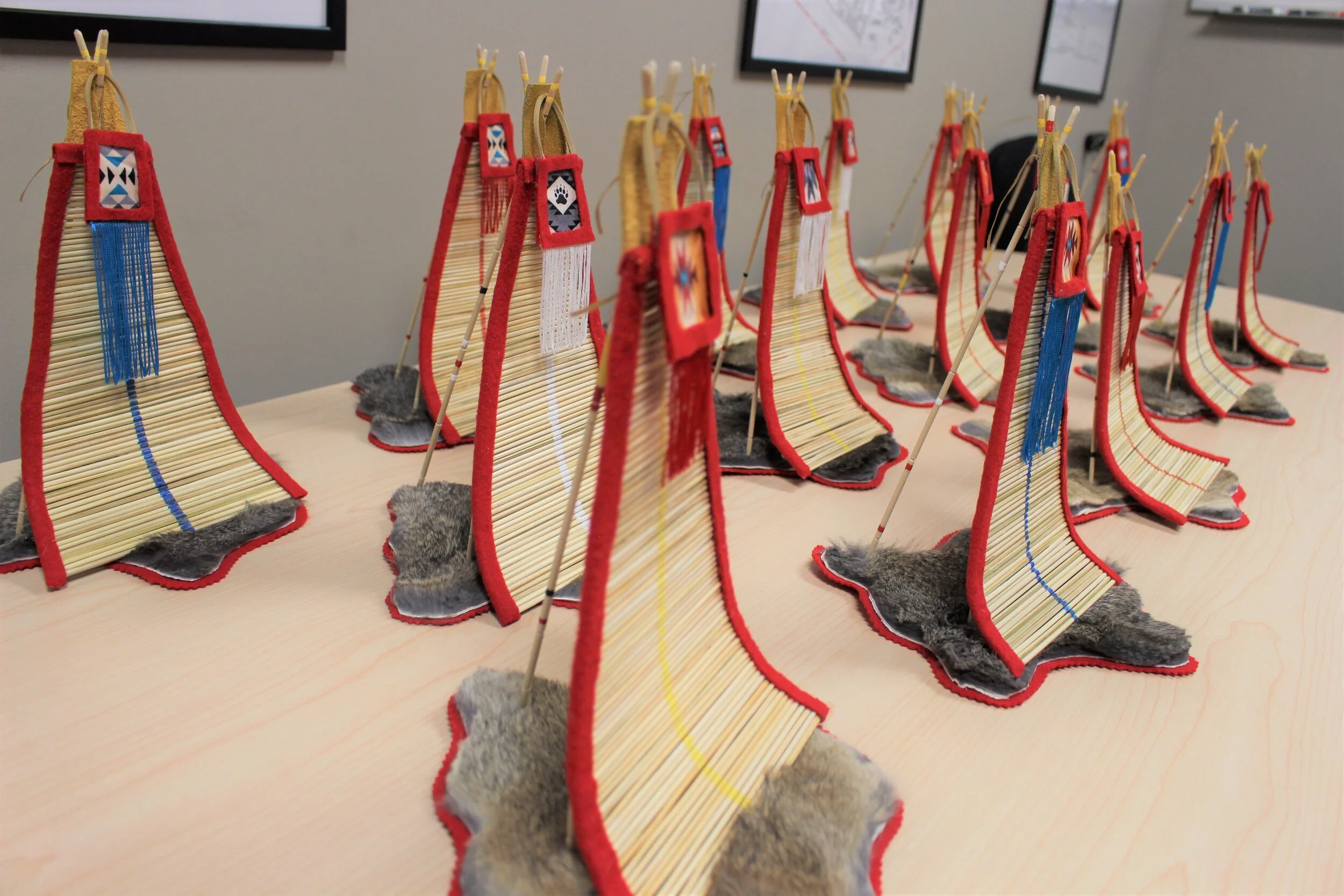 Miniature Tipi Backrests with artist Lance Cardinal — SOULFLAME ...