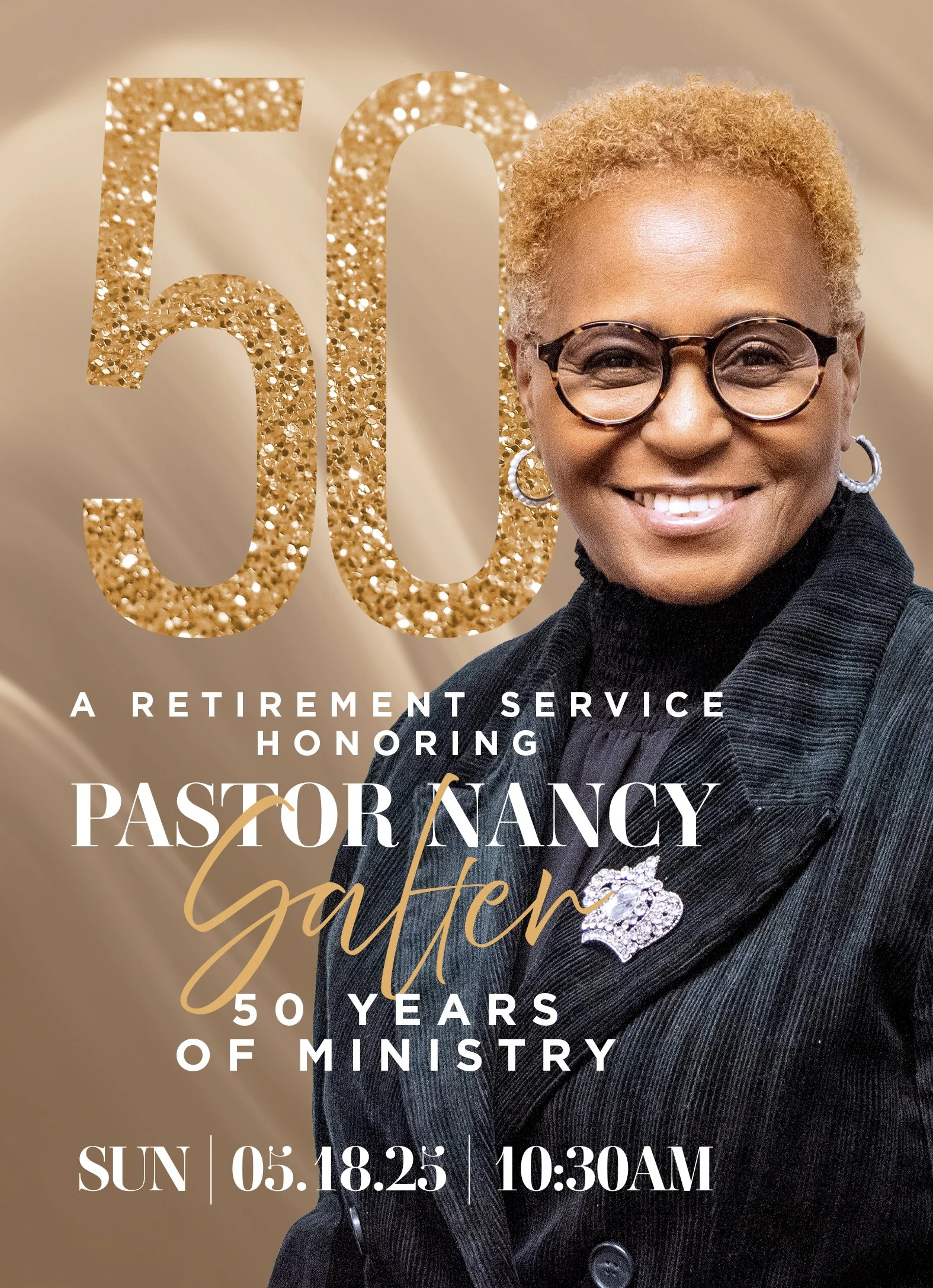 We're celebrating and honoring Pastor Nancy Salter on Sunday, May 18th ...