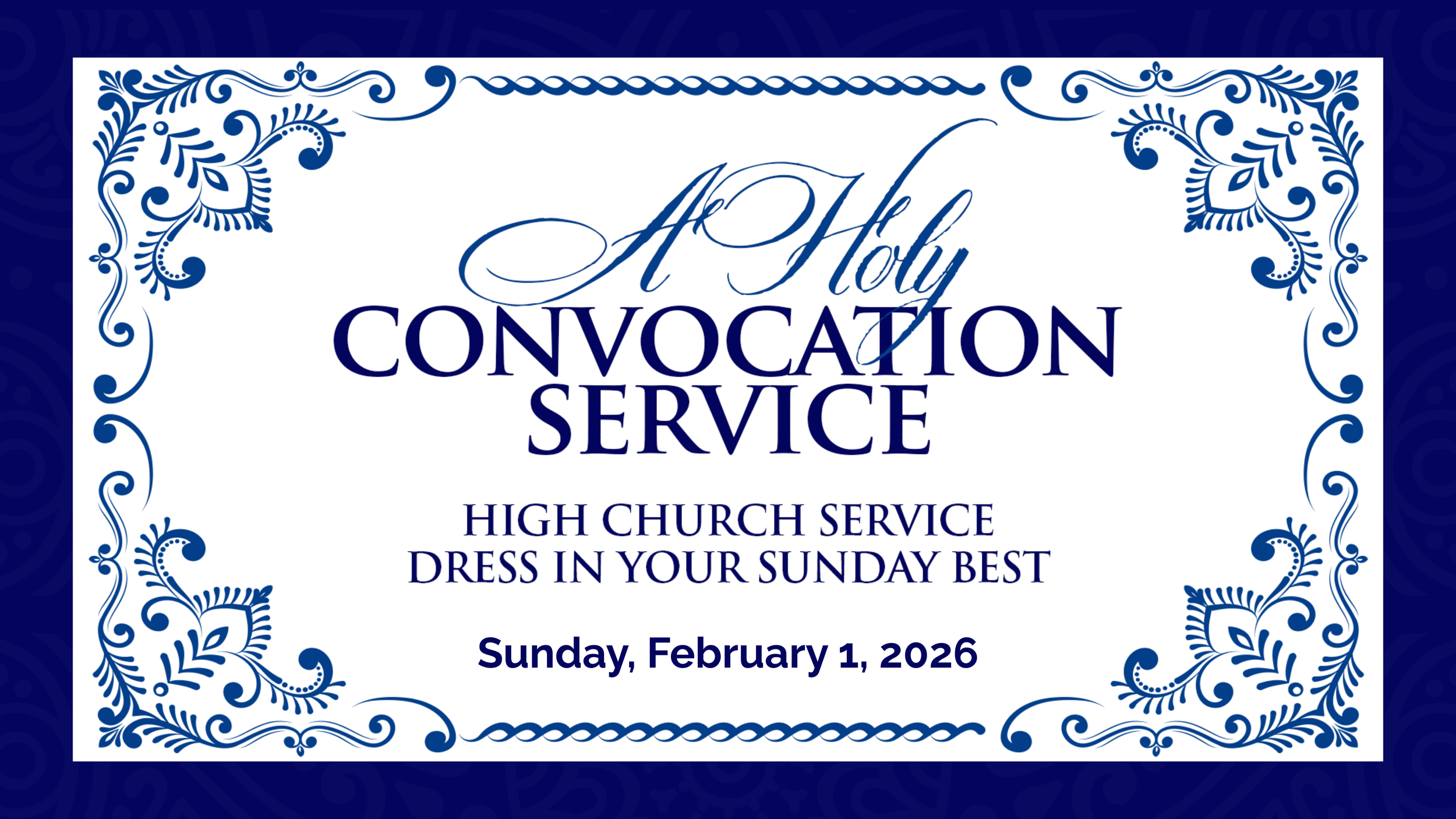 Holy Convocation 2026 — Impact Church Worldwide