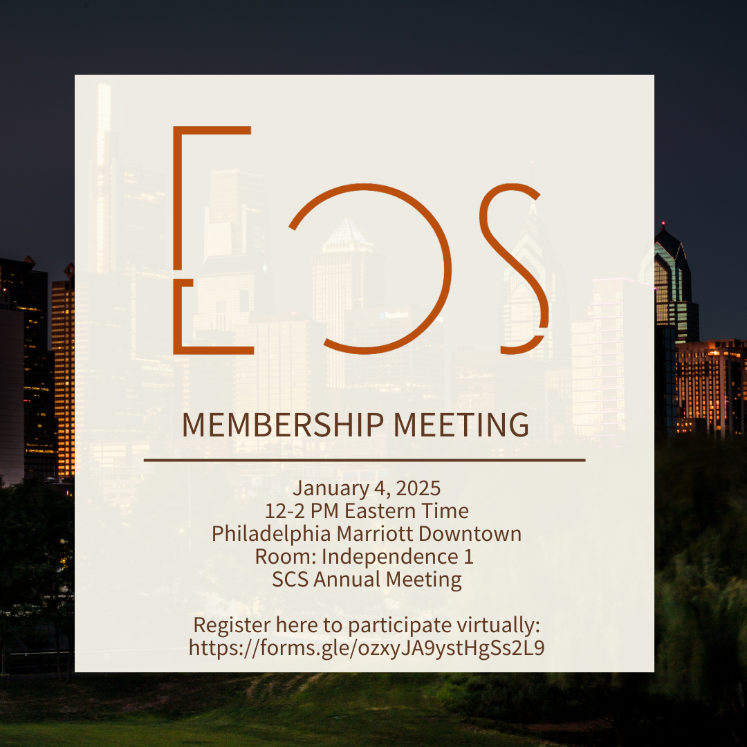 Membership Meeting 2025: Reporting Back — Eos