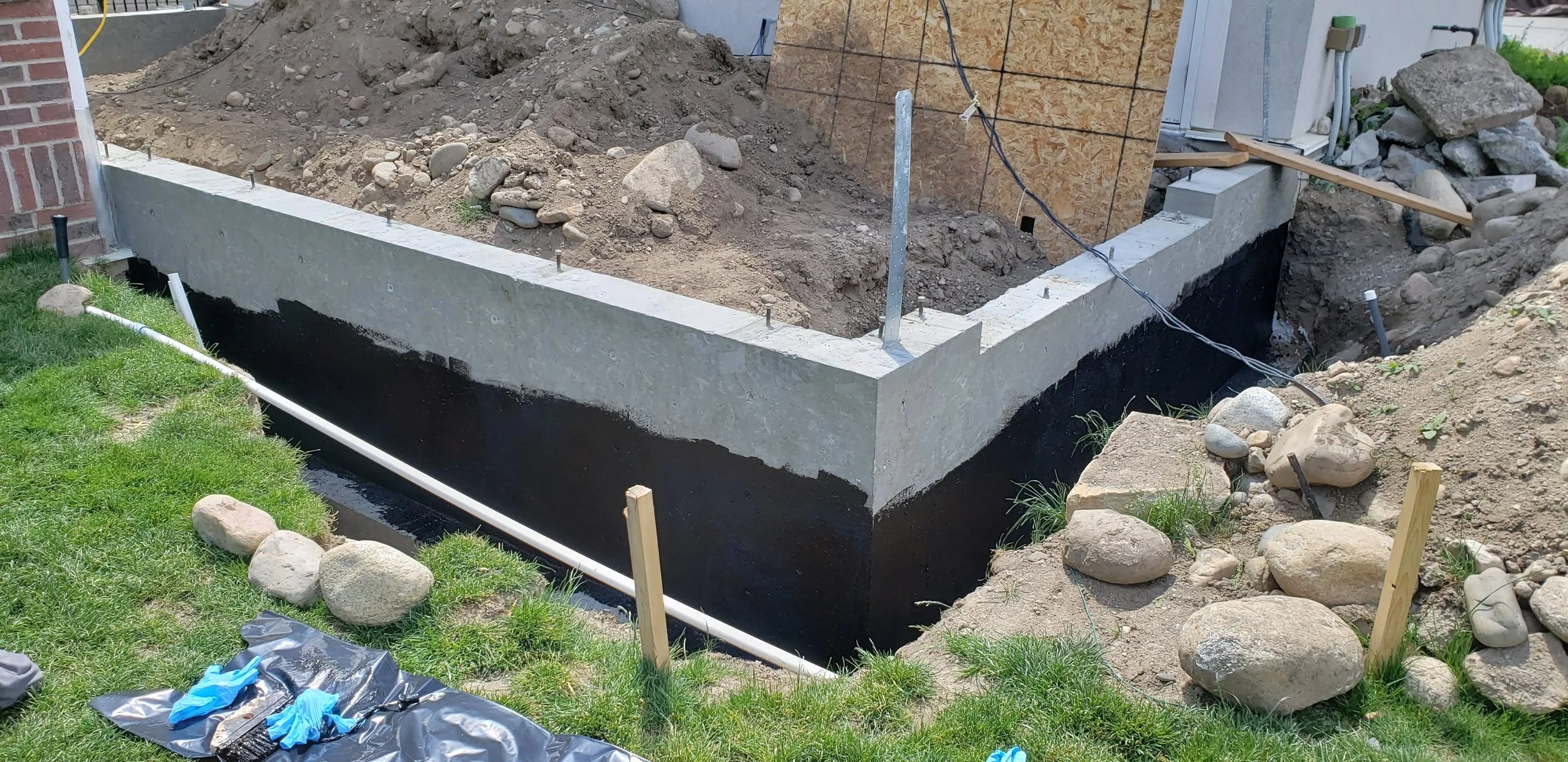 Rubberized Membrane — Basement Leak? We can Absolutely help you repair ...