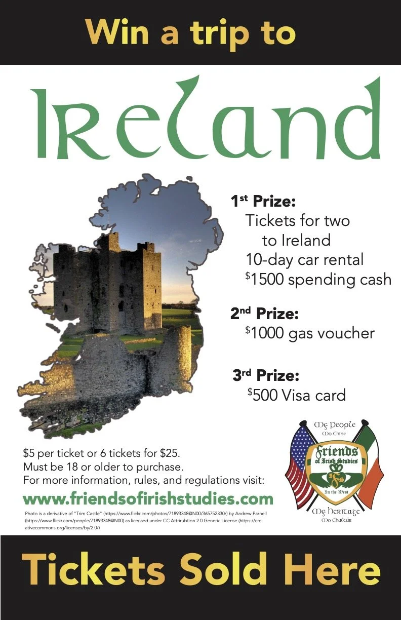 Raffle — Friends of Irish Studies in the West