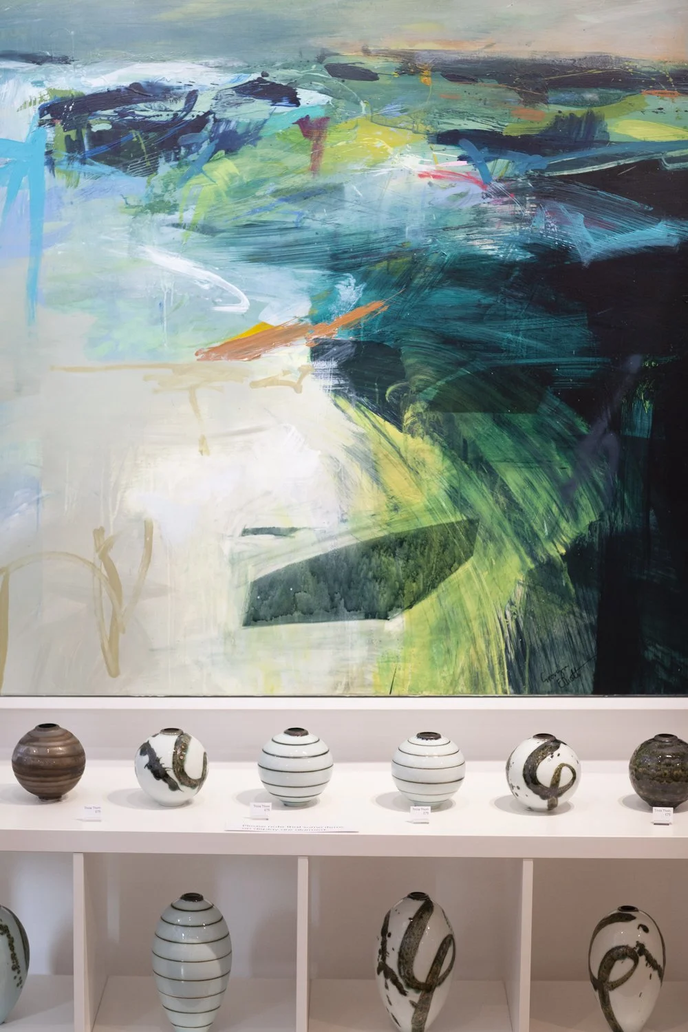 Original abstract landscape paintings by British artist Georgia Elliott ...