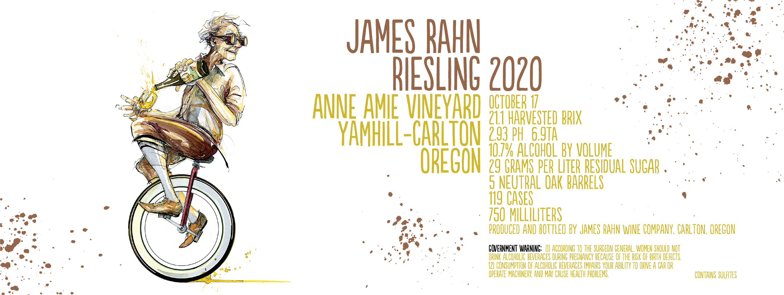 2020 Anne Amie Vineyard Riesling — James Rahn Wine Co.