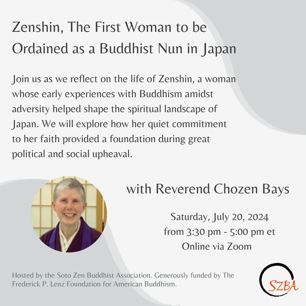 Workshops & Courses — Soto Zen Buddhist Association
