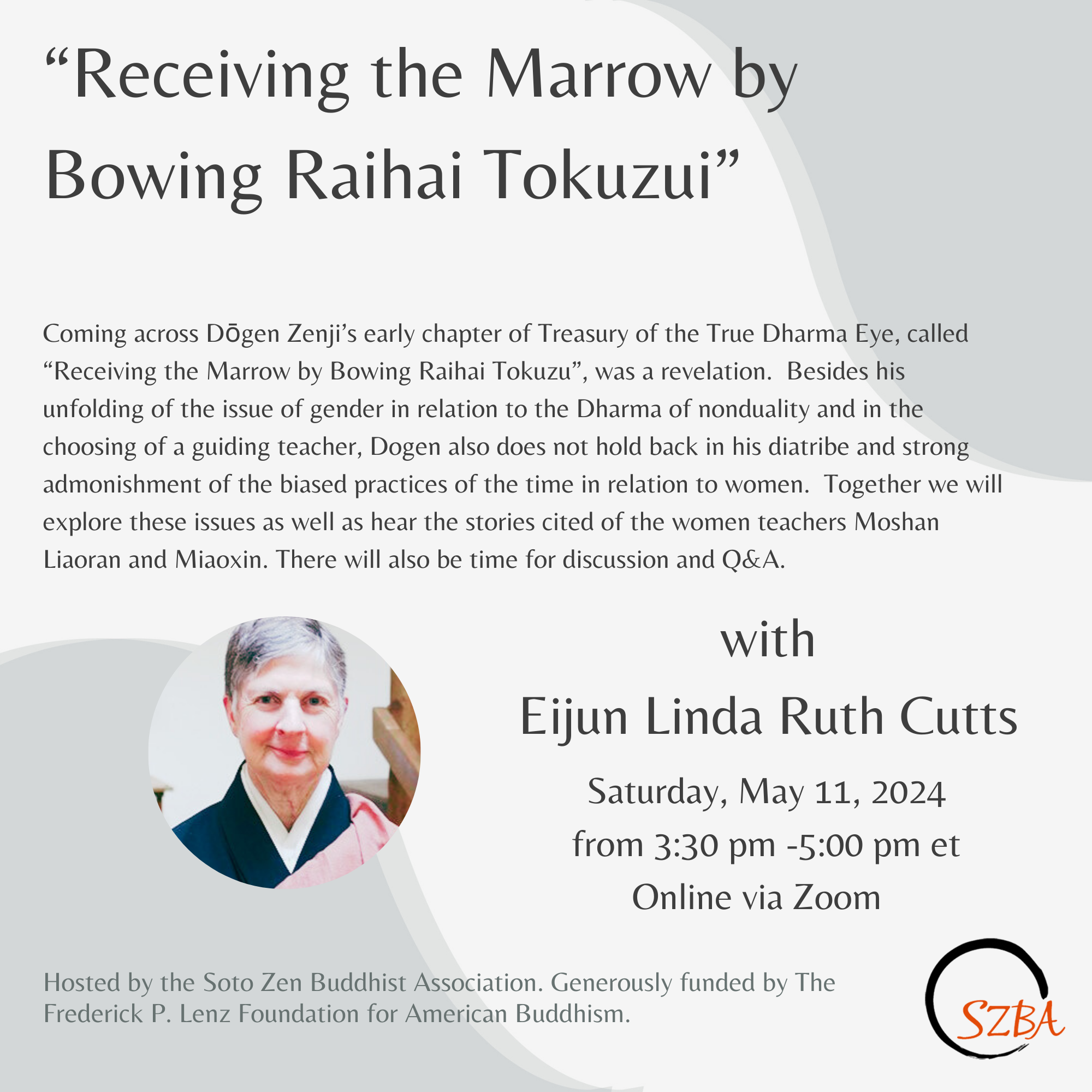 Workshops & Courses — Soto Zen Buddhist Association