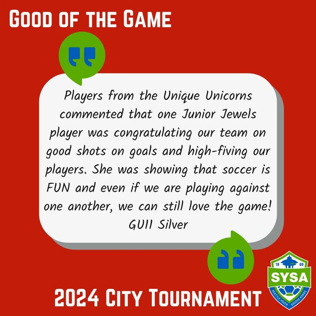 City Tournament (U11-U19) - Dec — Seattle Youth Soccer Association (SYSA)