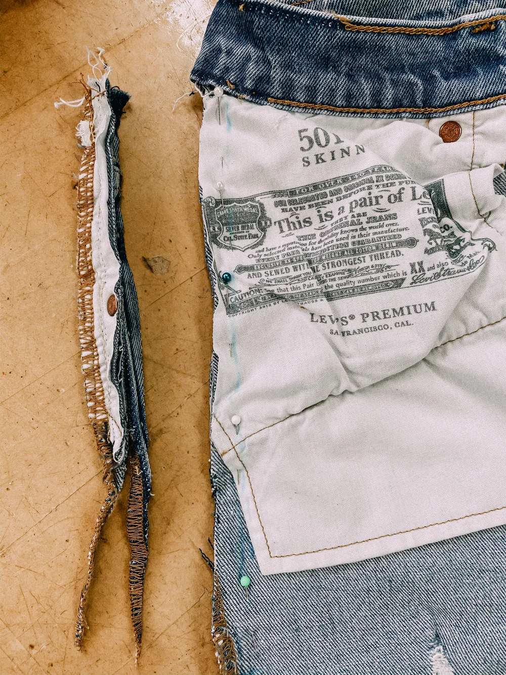 Jeans Alteration: How to size down Denim Jeans at the waist — Sewing ...