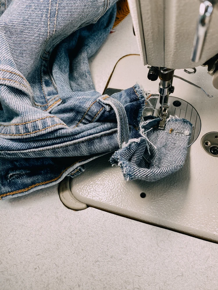Jeans Alteration: How to size down Denim Jeans at the waist — Sewing ...