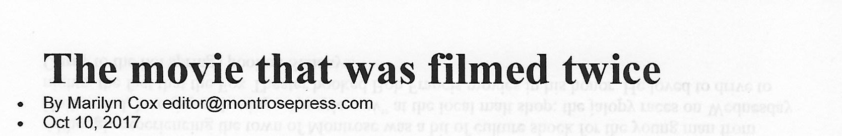 Tribute to a Badman — Robert Francis 1930-1955