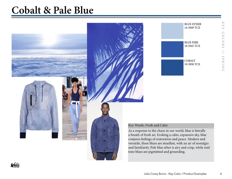 REI S19 Key Color / Product — JULIA COREY BURNS