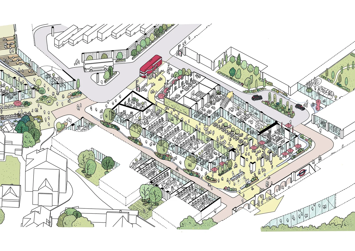 Architectural Illustration Cutaways — Concrete Clouds: Architectural ...