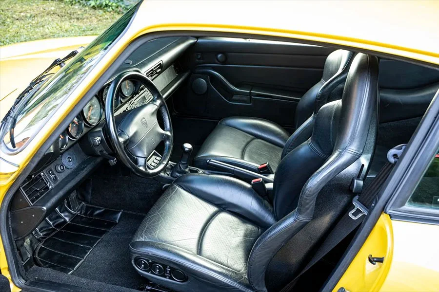 Speed Yellow 1995 Porsche 993 Turbo For Sale in France — Supercar Nostalgia