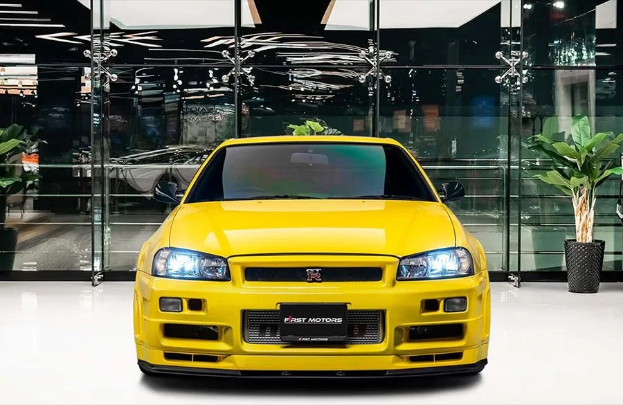 Lightning Yellow 1999 Nissan R34 Skyline GT-R V spec For Sale in the ...