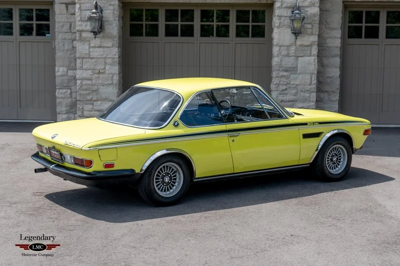 Golf Yellow 1972 BMW E9 3.0 CSL Series 1 For Sale in Canada — Supercar ...