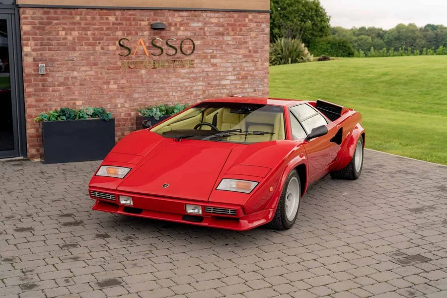 1983 Rosso Siviglia Lamborghini Countach 5000 S For Sale in the UK — Supercar Nostalgia