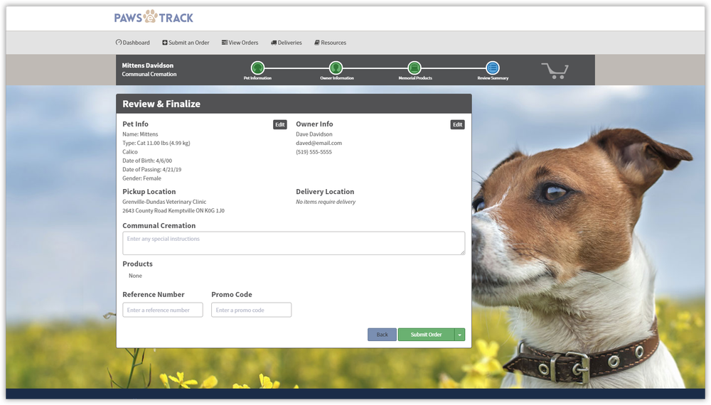 Paws-e-Track | Pet Aftercare Tracking Software | Cremation | Memorials ...