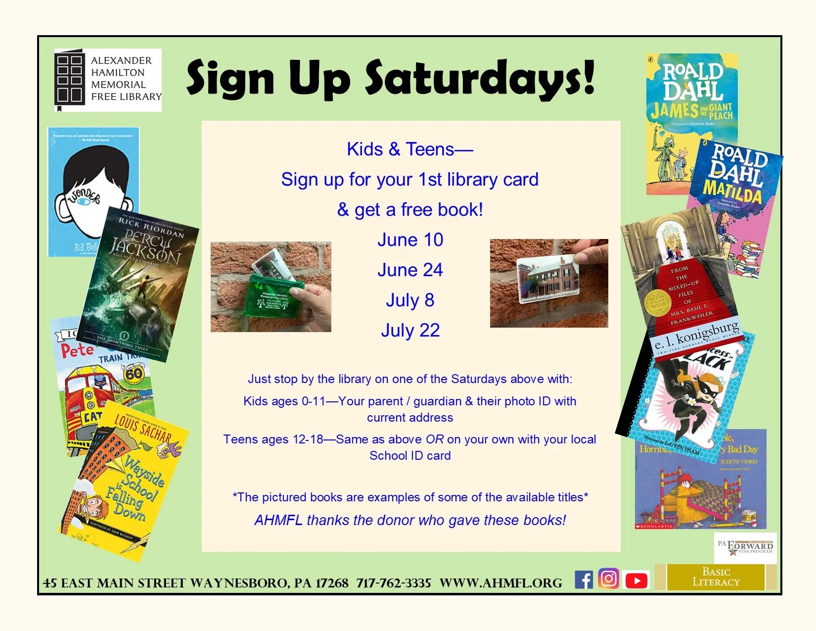 programming — Alexander Hamilton Memorial Free Library