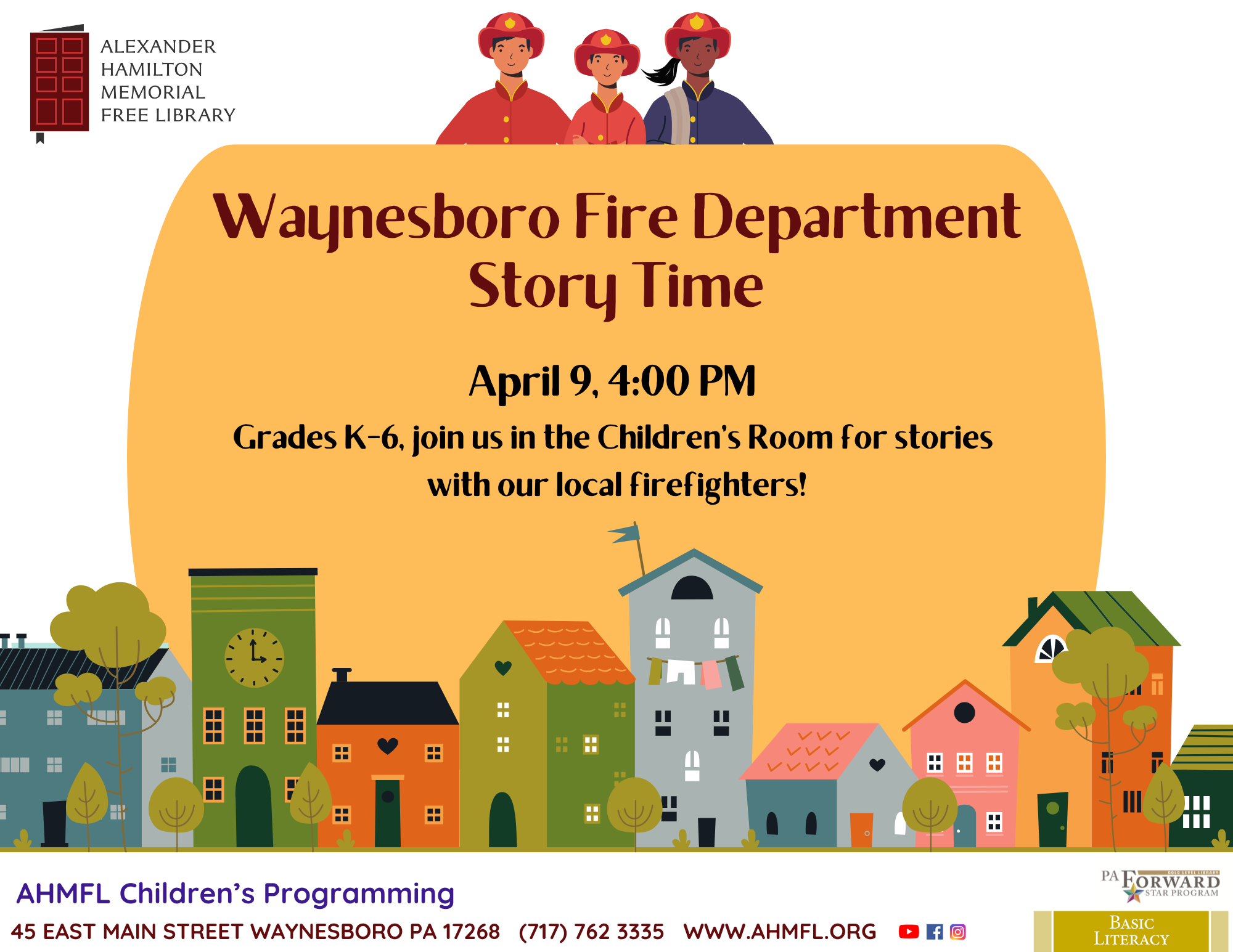 Waynesboro Fire Department Storytime-Kids — Alexander Hamilton Memorial ...