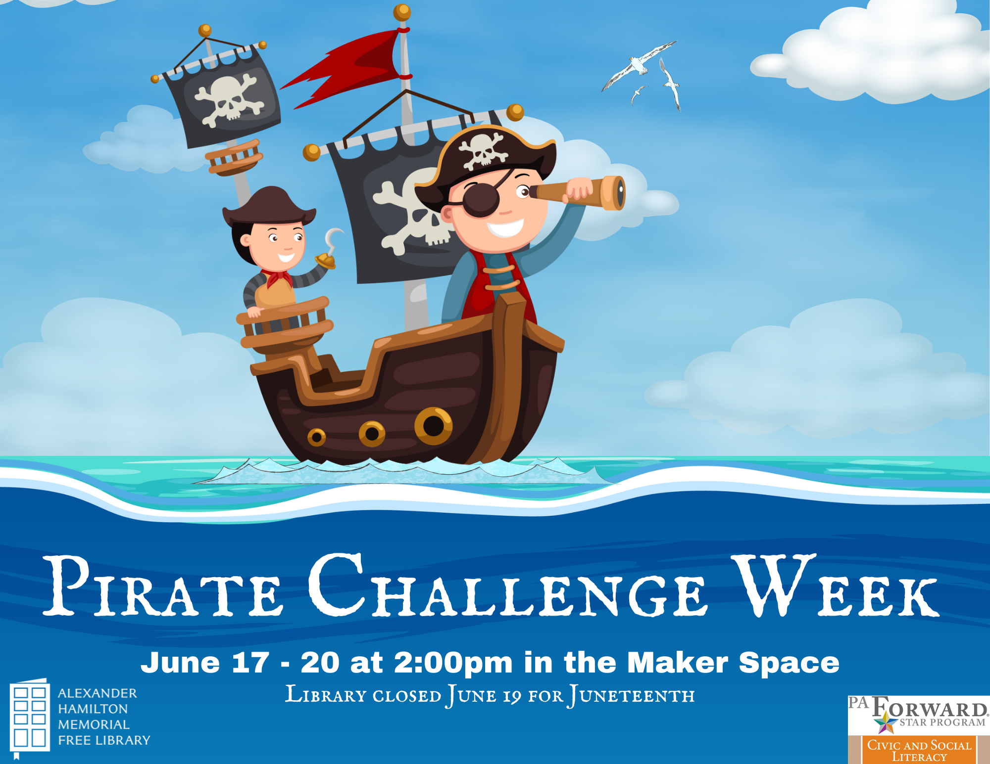 Summer Reading Fun-Pirate Week — Alexander Hamilton Memorial Free Library