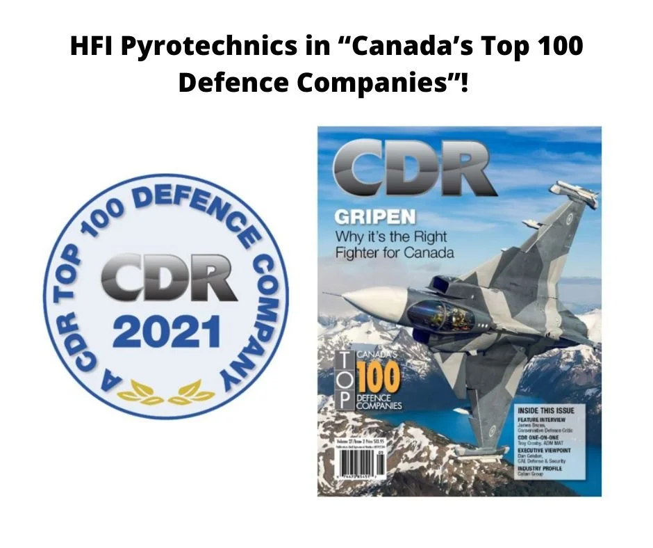 HFI Pyrotechnics in "Canada's Top 100 Defence Companies"! — HFI ...