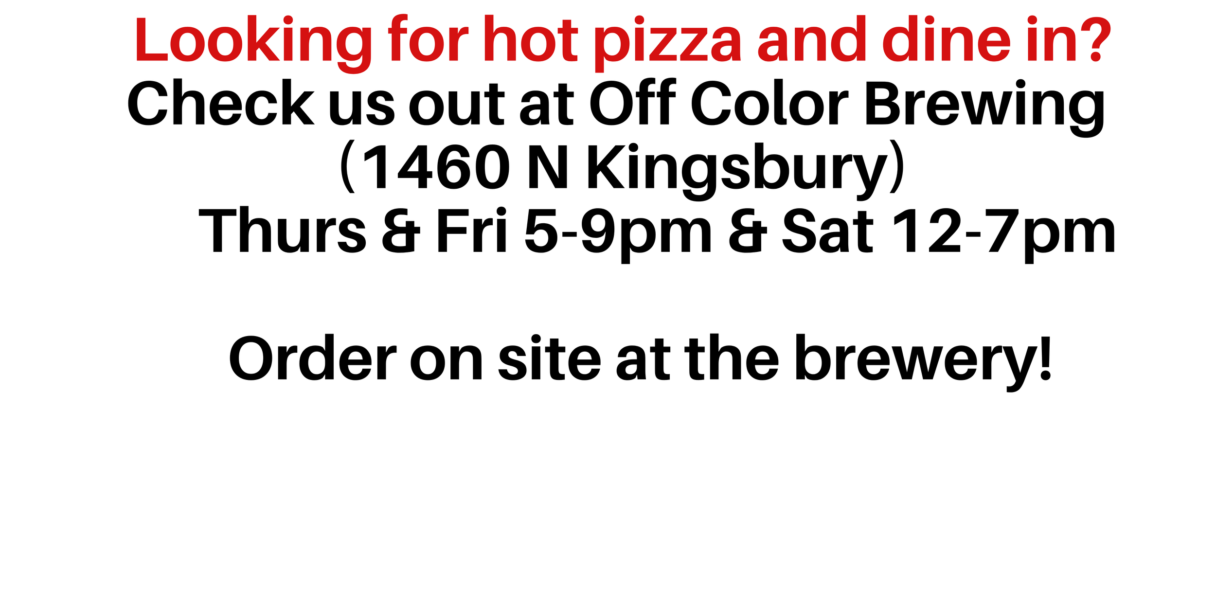 Order Now — Five Squared Pizza