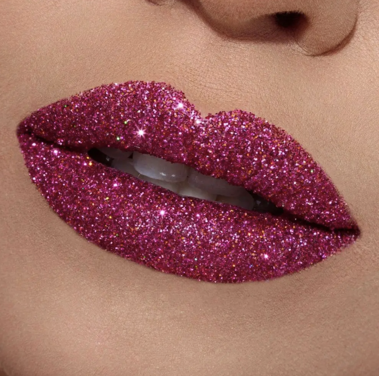 Red Lipstick Lips Glitter