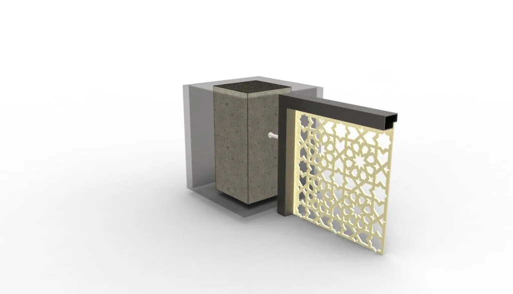 The different ways we can affix your Mashrabiya Panels — ABIYA