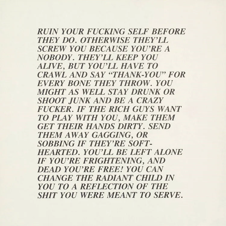 About Jenny Holzer: Artist, Poet, Curator — Danny With Love