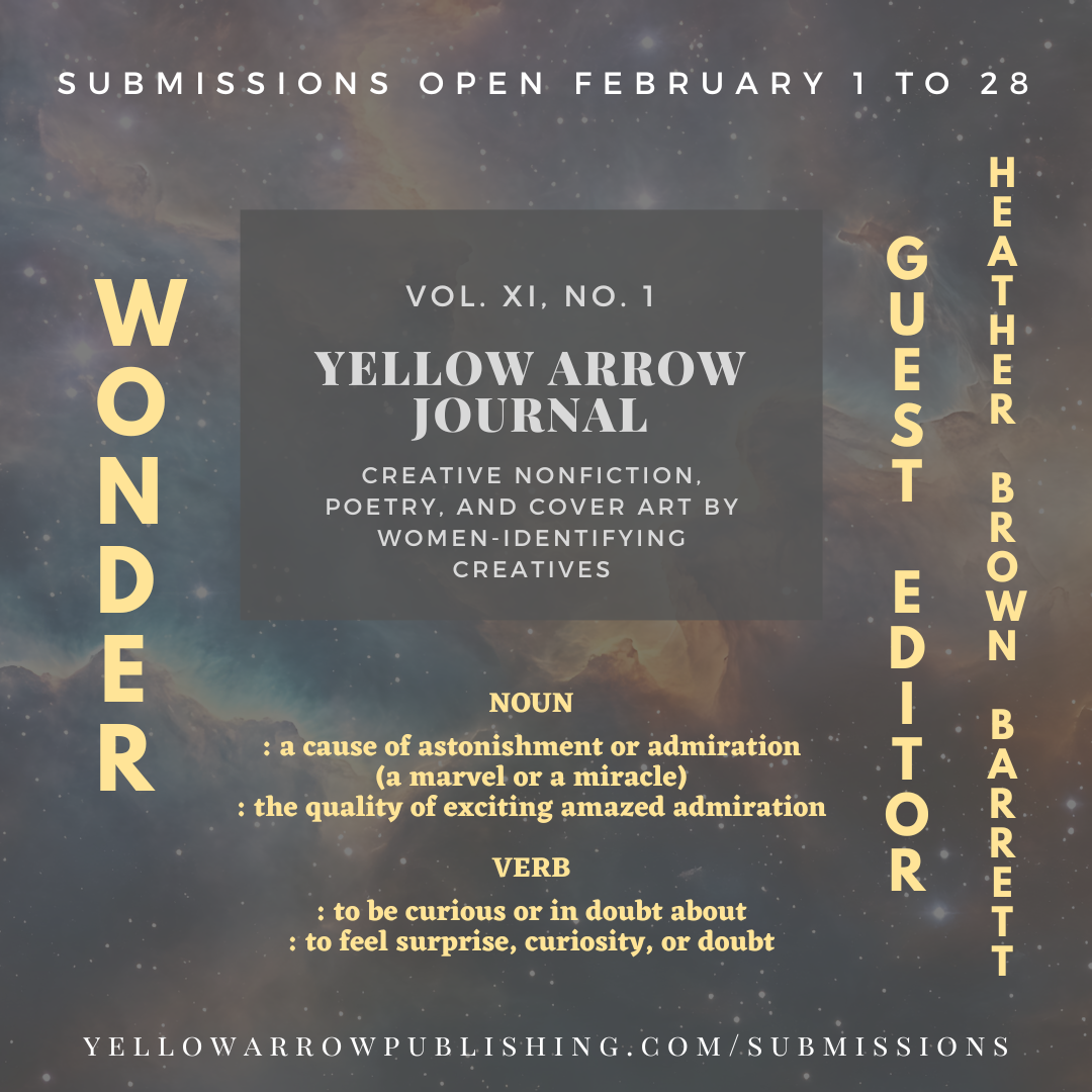 Yellow Arrow Journal (XI/01) WONDER Submissions are Now Open! — Yellow ...