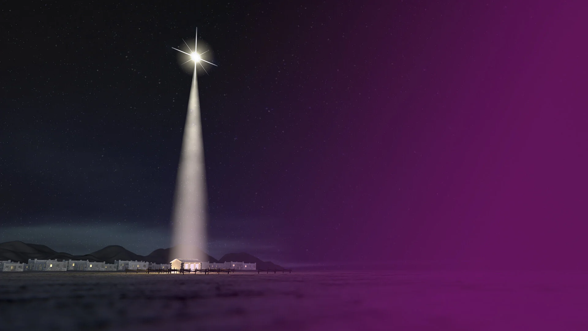 O Little Town Of Bethlehem At Night