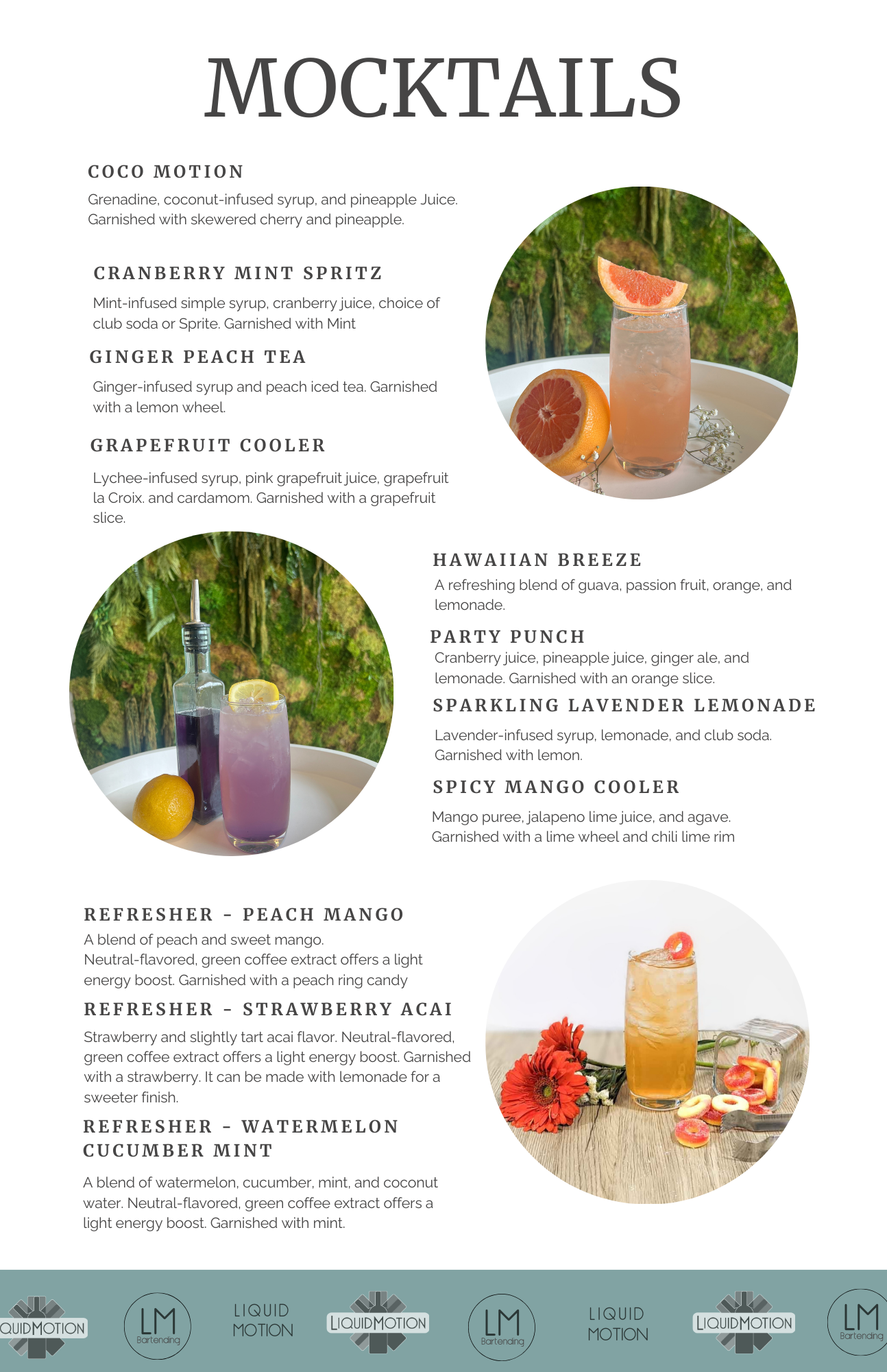 LiquidMotion Mocktail Menu — Liquidmotion Bartending