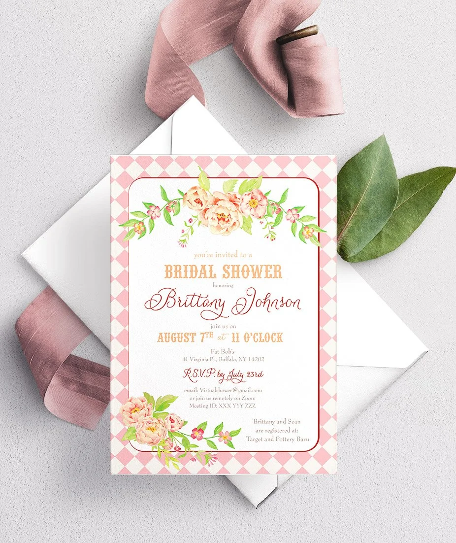 Bridal Shower Invites (GP Collection) — Graphic-Poetry ™ | Boutique ...
