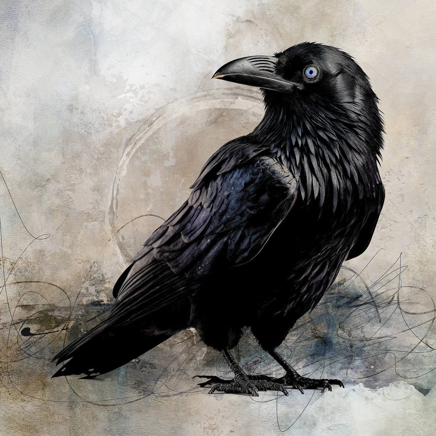 The Raven Quilt Panel - SKU JUN2313 — FOCUS on FABRIC