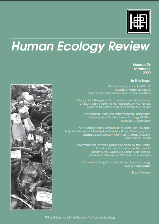Human Ecology Review — Society for Human Ecology