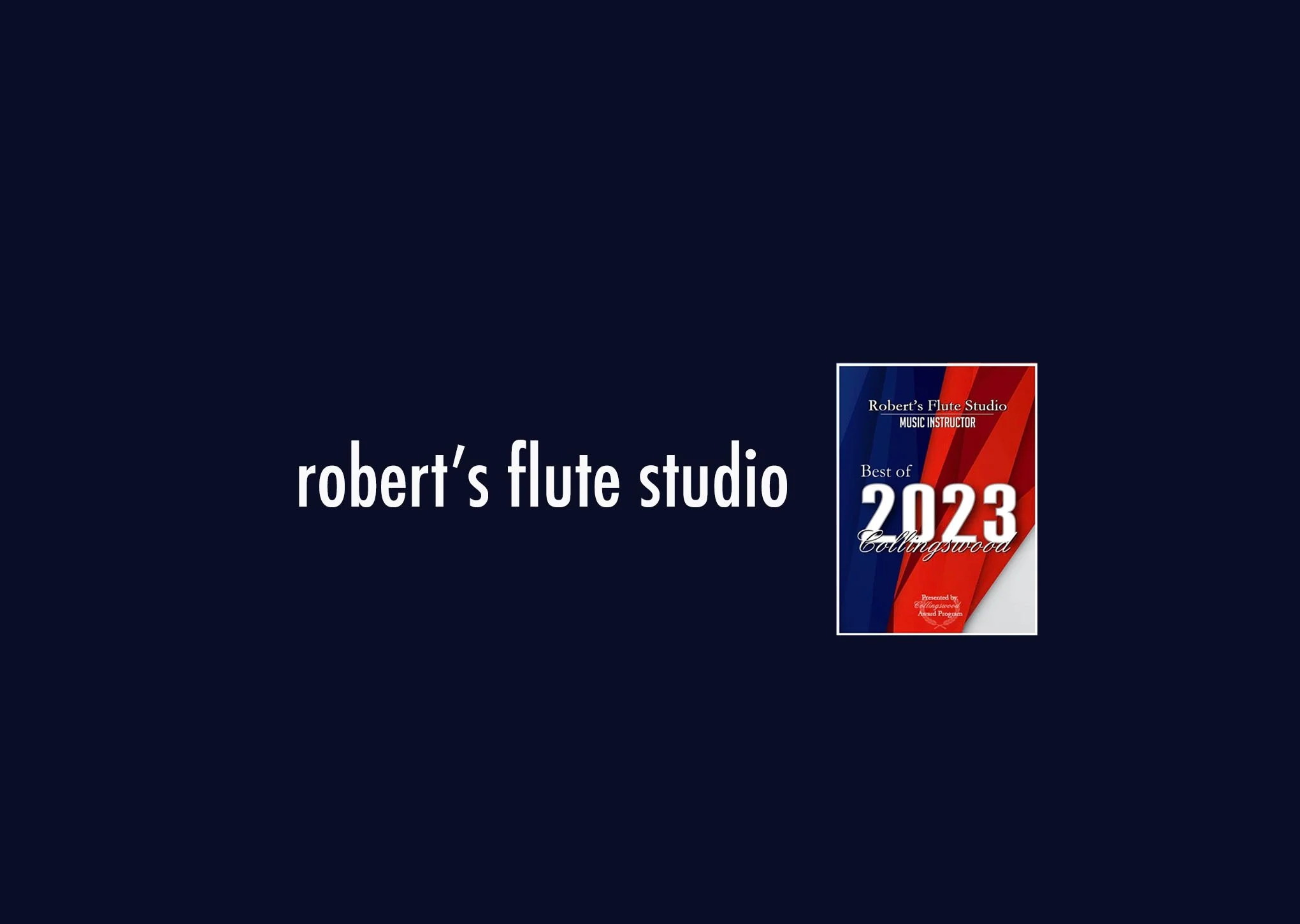 Selected Repertoire — Robert Cart, flute