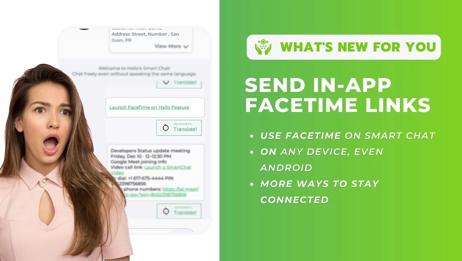 Hallo Helper : Mantenga el control con SmartChat