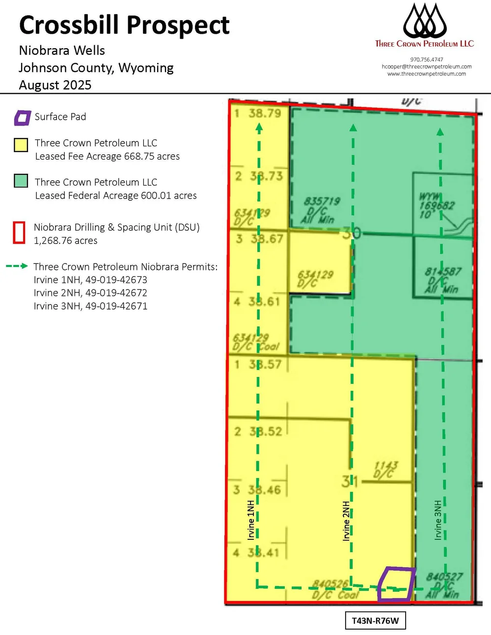 Crossbill Prospect — Three Crown Petroleum