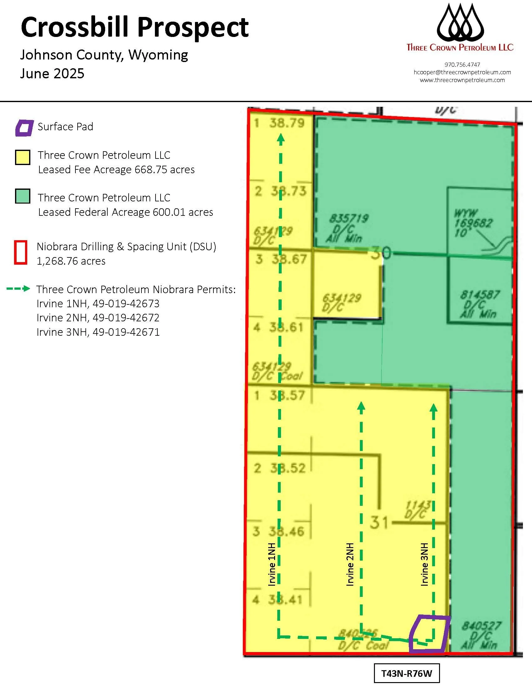 Crossbill Prospect — Three Crown Petroleum