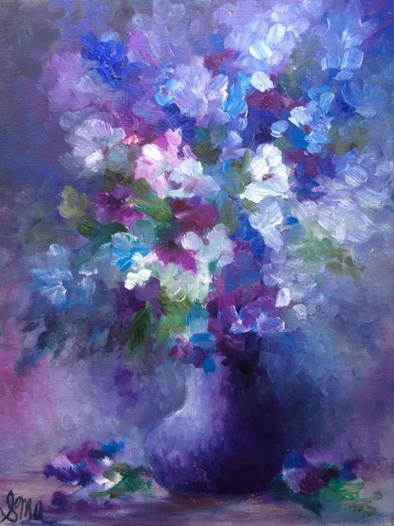 Purple Flower Paintings