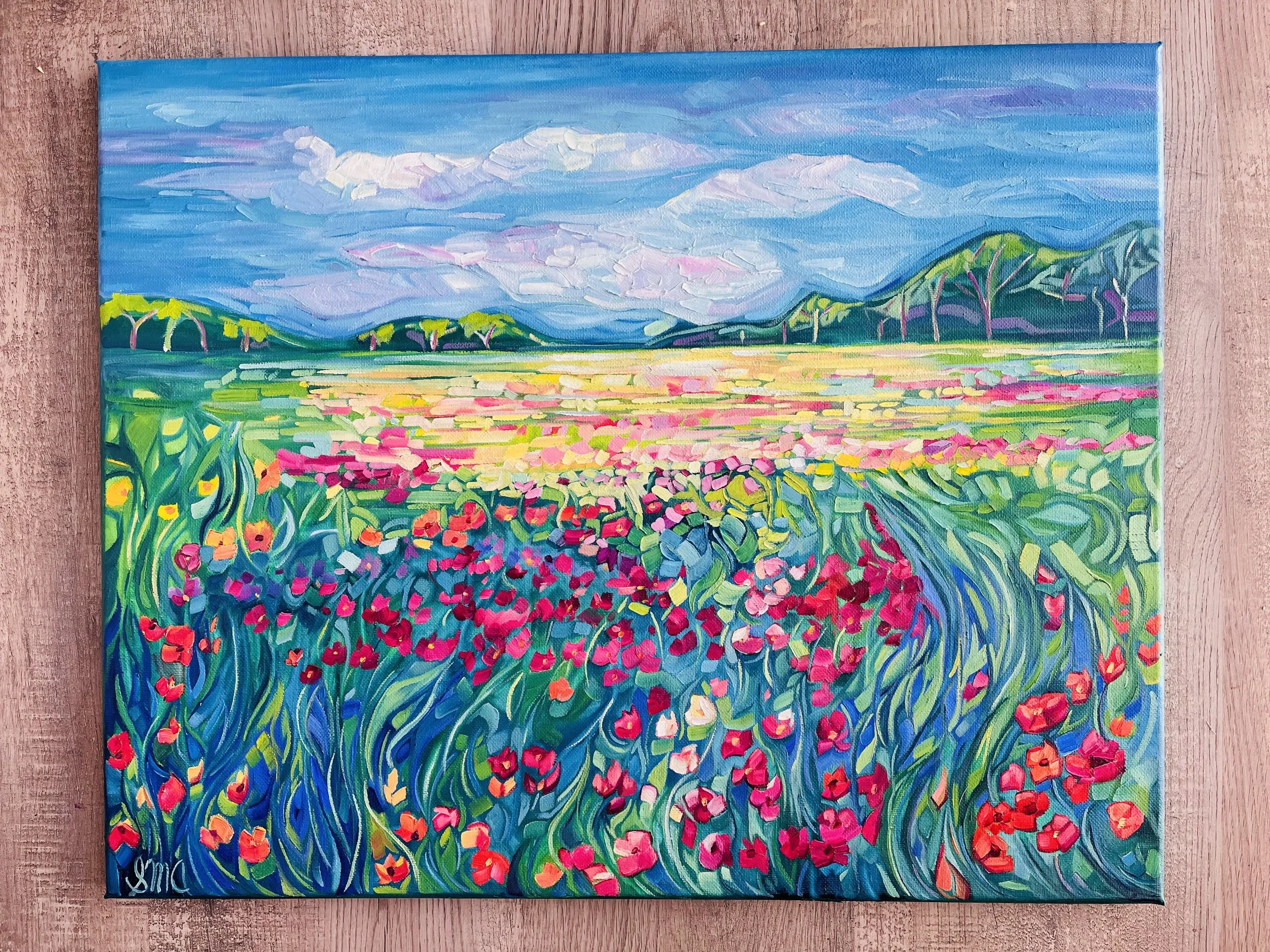 Flower Field Paintings