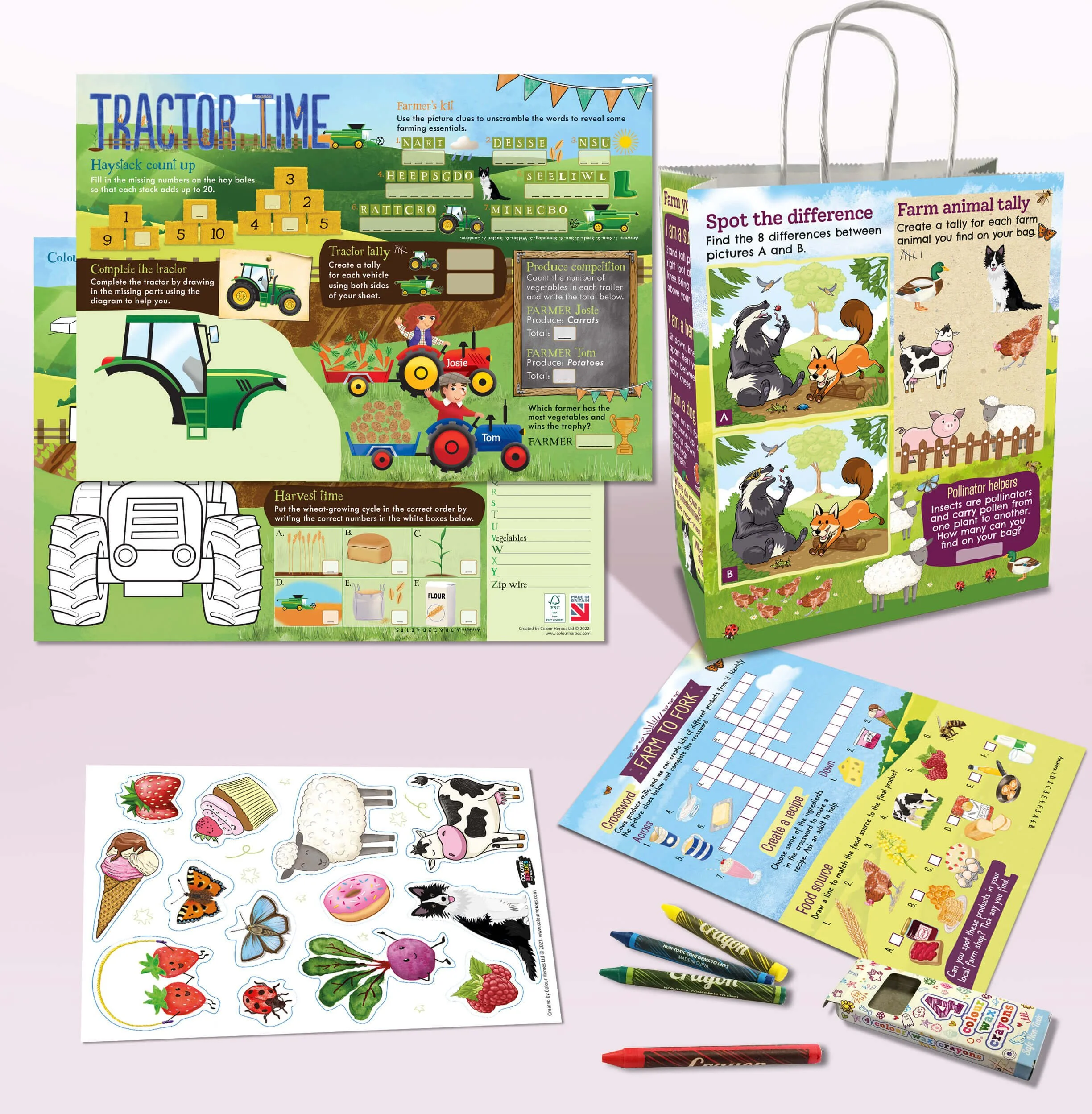 Christmas Activity Packs - 100 Packs. Price includes VAT — Colour Heroes