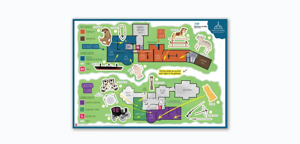 Preston Park bespoke activity sheet and map design — Colour Heroes