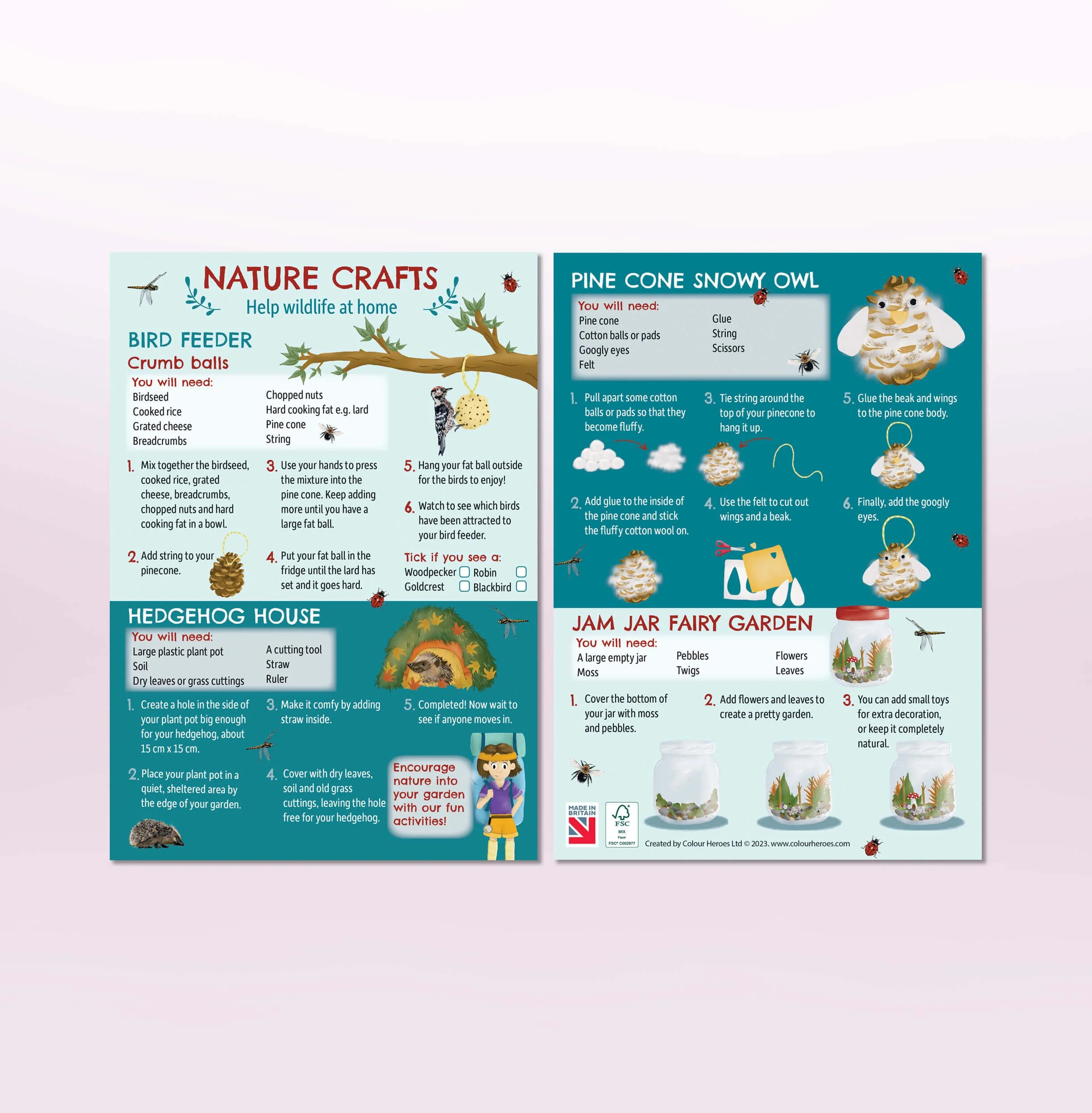 Nature discovery activity pack — Colour Heroes