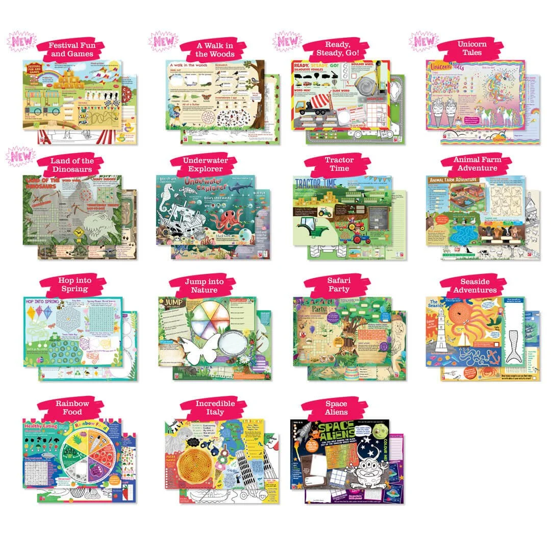 Children's Activity Sheet, Mixed Designs — Colour Heroes