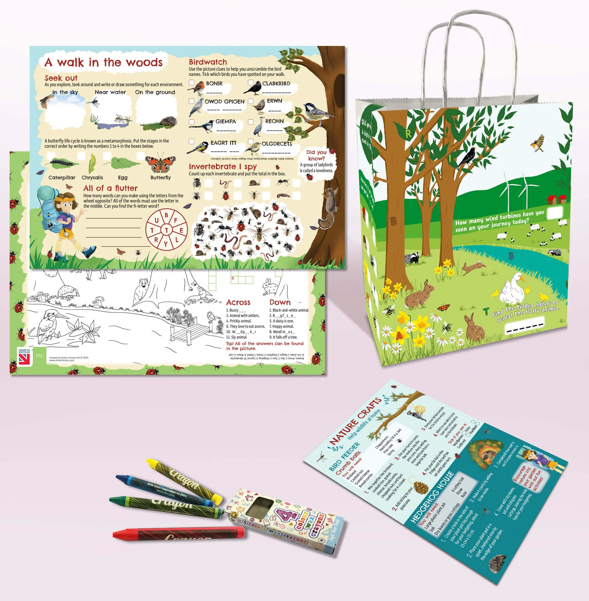 Christmas Activity Packs - 100 Packs. Price includes VAT — Colour Heroes